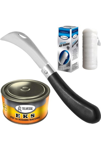 Telvesse Desan Eğri Aşı Bıçağı + Aşı Macunu + Aşı Bandı (3'lü Paket) Telvesse Desan Eğri Aşı Bıçağı + Aşı Macunu + Aşı Bandı (3'lü Paket)
