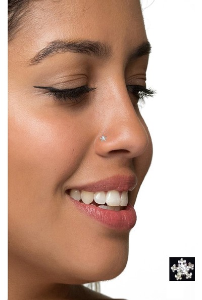 Begonia Accessories 925 Ayar Gümüş Zirkon Taşlı Kar Tanesi Hızma Begonia Accessories 925 Ayar Gümüş Zirkon Taşlı Kar Tanesi Hızma