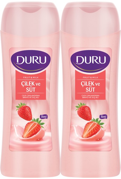 Duru Fruit & Milk Çilek ve Süt Duş Jeli 2x450ml