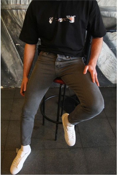 Signature Dar Kesim Gri Pantolon