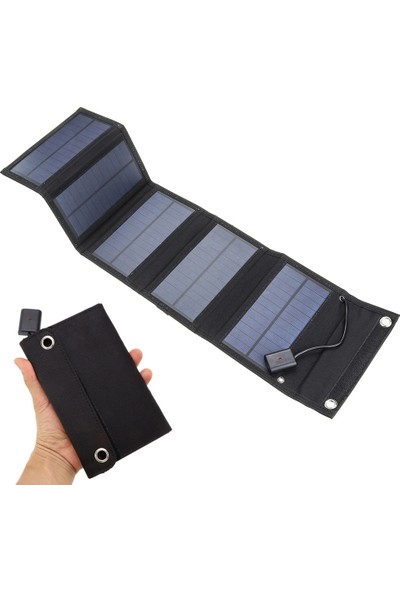 KKmoon 5V 15W USB Solar Şarj Cihazı Taşınabilir Güneş Pili KKmoon 5V 15W USB Solar Şarj Cihazı Taşınabilir Güneş Pili
