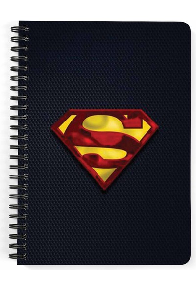 Hero Tasarım Superman Baskılı Ahşap Kapaklı Defter 15X20 cm DFT4857