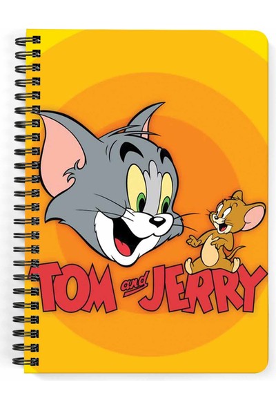 Hero Tasarım Tom ve Jerry Baskılı Ahşap Kapaklı Defter 15X20 cm DFT4863
