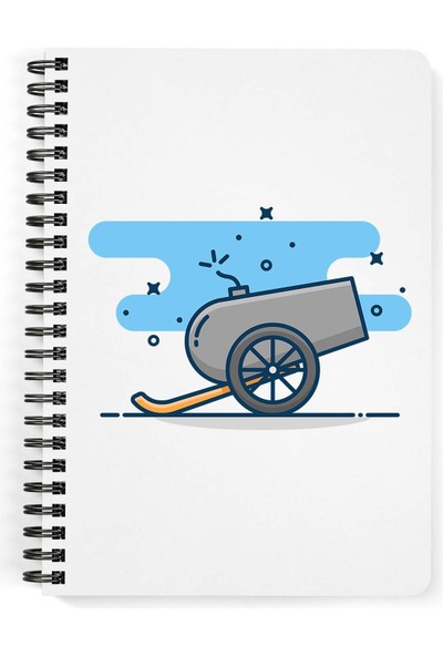 Hero Tasarım Ramazan Topu Baskılı Ahşap Kapaklı Defter 15X20 cm DFT723