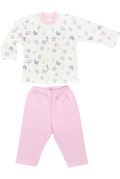 Sebi Bebe Sincap Baskılı Bebek Pijama Takımı 2326