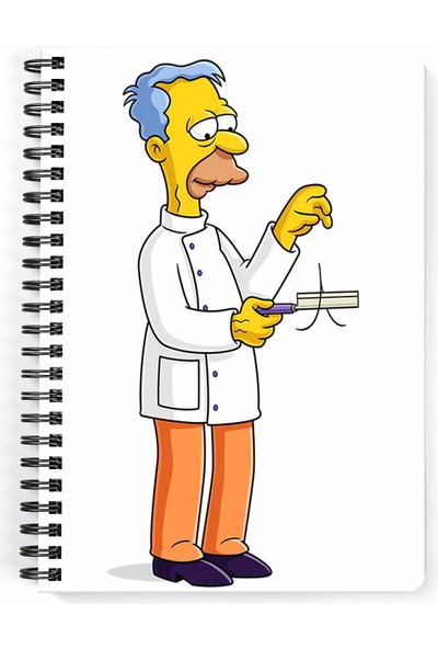 Hero Tasarım Simpsons Baskılı Ahşap Kapaklı Defter 15X20 cm DFT3829