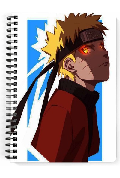 Hero Tasarım Naruto Anime Baskılı Ahşap Kapaklı Defter 15X20 cm DFT3268