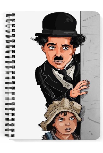 Hero Tasarım Charlie Chaplin Baskılı Ahşap Kapaklı Defter 15X20 cm DFT4768 Hero Tasarım Charlie Chaplin Baskılı Ahşap Kapaklı Defter 15X20 cm DFT4768