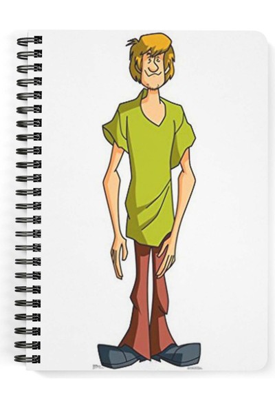 Hero Tasarım Scooby-Doo Baskılı Ahşap Kapaklı Defter 15X20 cm DFT2352
