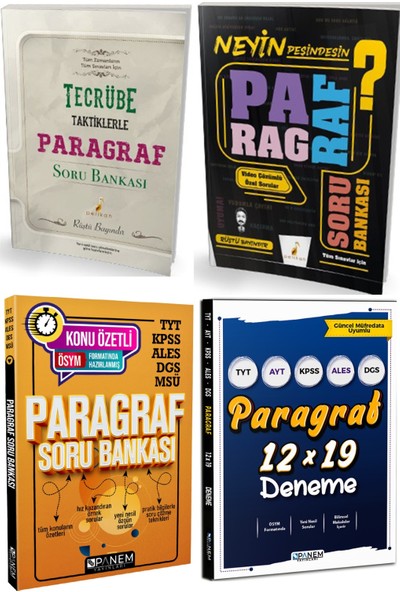 Pelikan Yayınları Rüştü Hoca Neyin Peşindesin?+ Tecrübe Taktiklerle Paragraf + Paragraf Soru Bankası+ 12X19 Deneme Pelikan Yayınları Rüştü Hoca Neyin Peşindesin?+ Tecrübe Taktiklerle Paragraf + Paragraf Soru Bankası+ 12X19 Deneme