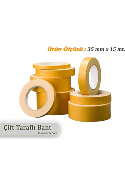 En Yeni Ürün Çift Taraflı Bant 35 mm x 15 Mt.