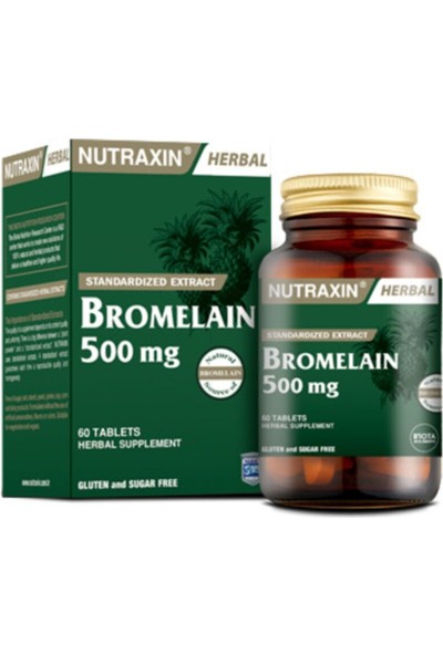 Nutraxin Bromelain 60 Kapsül Nutraxin Bromelain 60 Kapsül