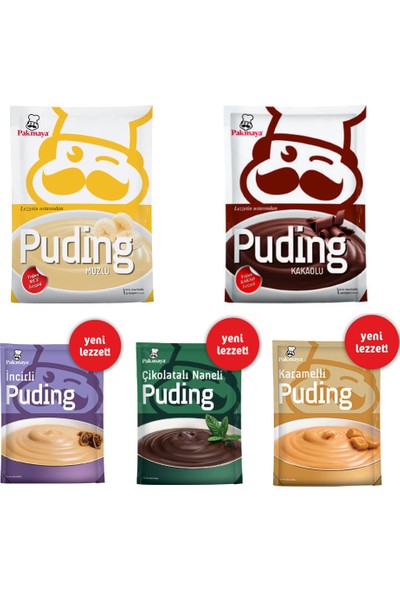 Pakmaya Gurme Puding Seti (5 Adet)