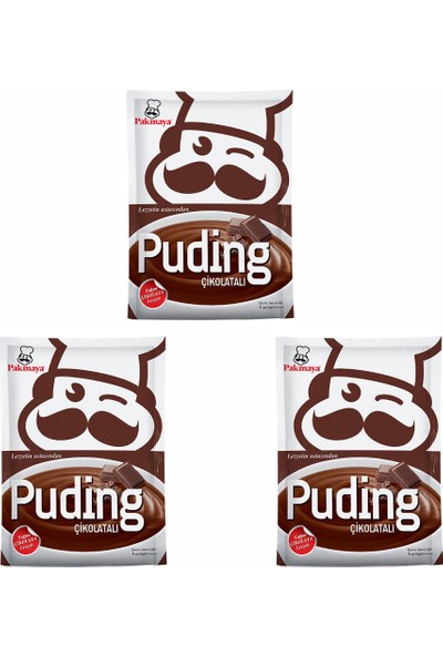 Pakmaya Çikolatalı Puding 3 Adet ×106 gr Pakmaya Çikolatalı Puding 3 Adet ×106 gr
