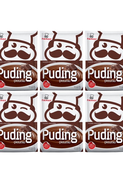 Pakmaya Çikolatalı Puding 6 Adet ×106 gr