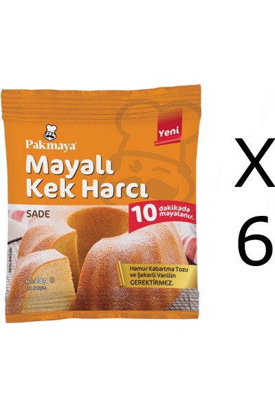 Pakmaya Mayalı Kek Harcı (Sade) 6 Adet / 28 gr