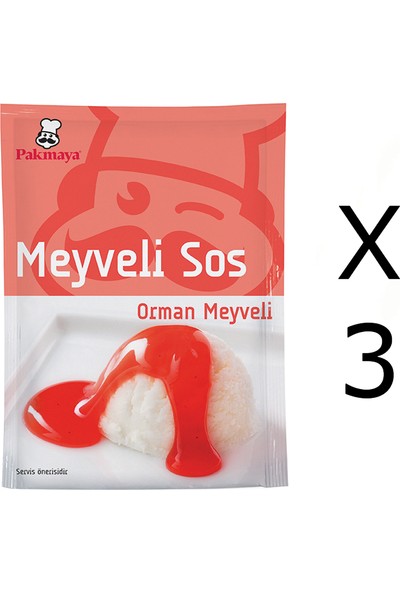 Pakmaya Orman Meyveli Sos 3 Adet x 78 gr Pakmaya Orman Meyveli Sos 3 Adet x 78 gr