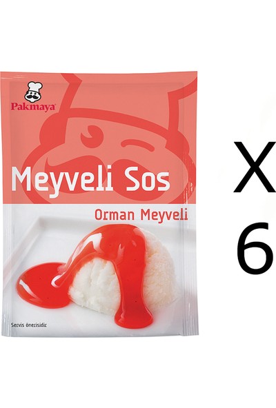 Pakmaya Orman Meyveli Sos 6 Adet x 78 gr Pakmaya Orman Meyveli Sos 6 Adet x 78 gr