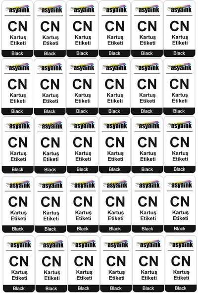 Asyaink PG46 PG37 PG40 Pg 540 PG510 PG545 Muadil Kartuş Etiketi Siyah 30 Adet Asyaink PG46 PG37 PG40 Pg 540 PG510 PG545 Muadil Kartuş Etiketi Siyah 30 Adet