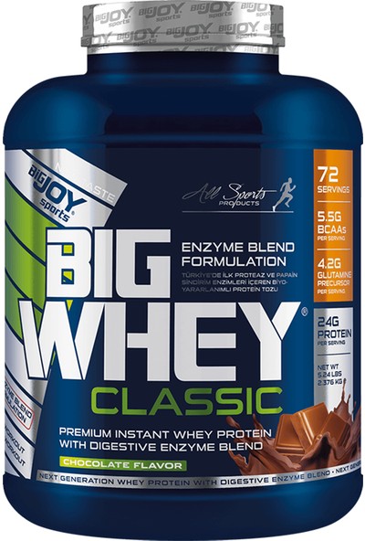 Bigjoy Sports Bigjoy Big Whey Classic Serisi Whey Protein 2376 G Çikolata Bigjoy Sports Bigjoy Big Whey Classic Serisi Whey Protein 2376 G Çikolata