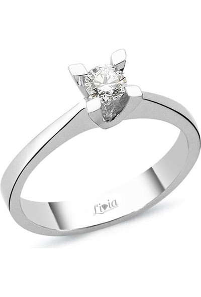 Livia 14 Ayar 0,39 Karat Pırlanta Tektaş Yüzük Livia 14 Ayar 0,39 Karat Pırlanta Tektaş Yüzük