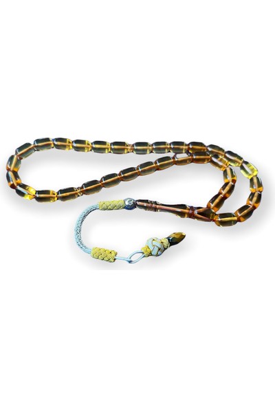 Piraye Kazaz Püsküllü Ateş Kehribar Tesbih