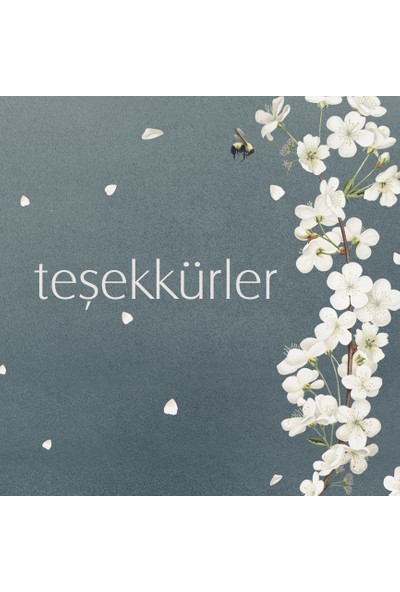 Tellgraf Teşekkür Kartı (5,5X5,5)100 Adet Tellgraf Teşekkür Kartı (5,5X5,5)100 Adet