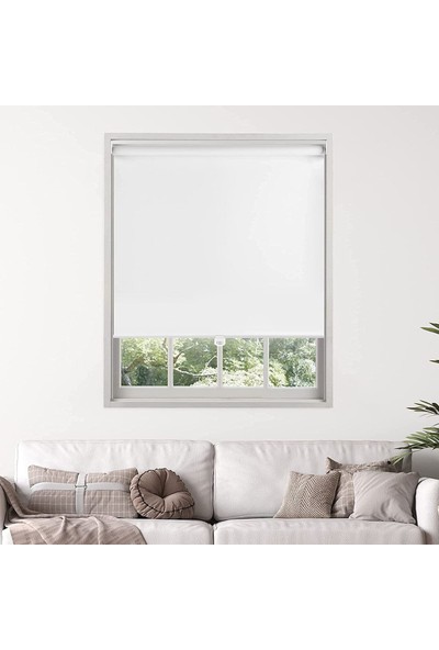 Fashion Düz Beyaz Stor Perde