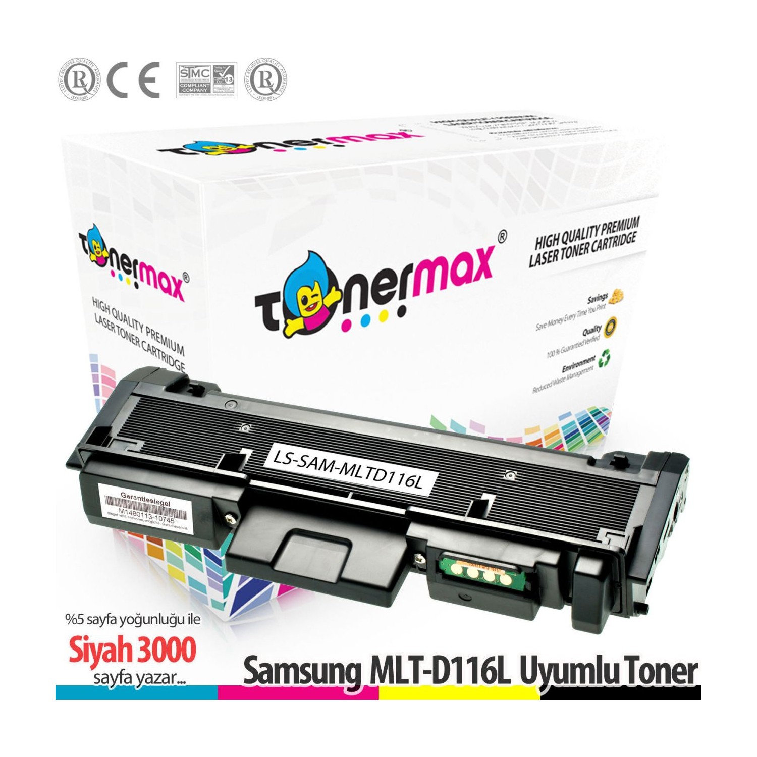 Toner Max® Samsung MLT-D116L / M2625 / M2626 / M2826 / M2876 Fiyatı
