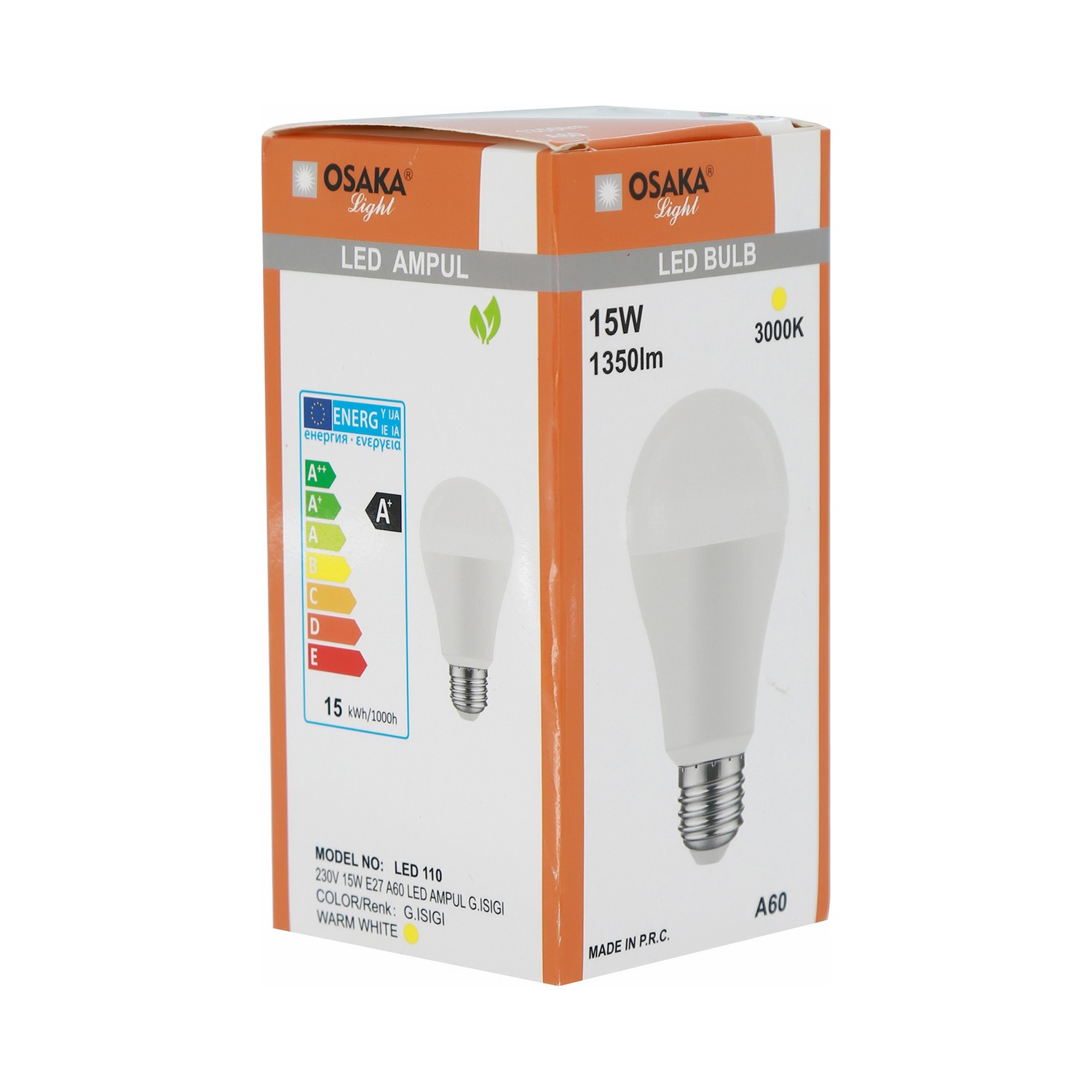 Osaka Light 15Watt-100watt A-60 Led Ampül Günışığı Fiyatı