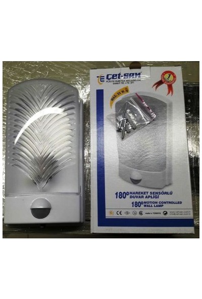 Çetsan Hareket Sensörlü Duvar Aplik 180 Derece Çetsan Hareket Sensörlü Duvar Aplik 180 Derece