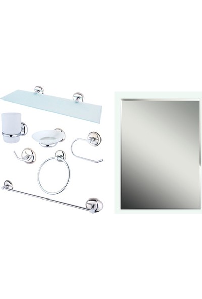 Bauboss Sekiz Parça Banyo Aksesuar Seti Açık Kağıtlıklı Bauboss Sekiz Parça Banyo Aksesuar Seti Açık Kağıtlıklı