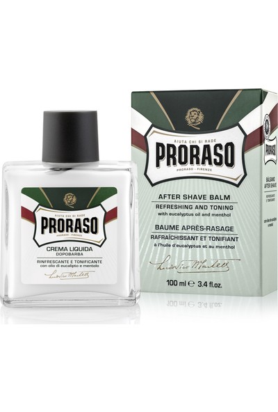 Proraso Okaliptüs Yağı ve Mentollü Tıraş Sonrası Balsam 100 ml. Proraso Okaliptüs Yağı ve Mentollü Tıraş Sonrası Balsam 100 ml.