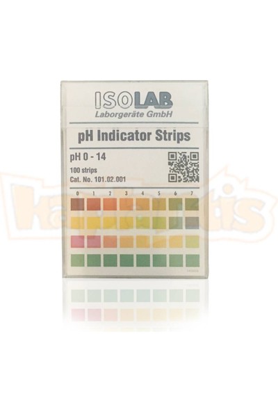 Isolab Ph Test Kağıdı 0-14Ph 100Ad. Isolab Ph Test Kağıdı 0-14Ph 100Ad.