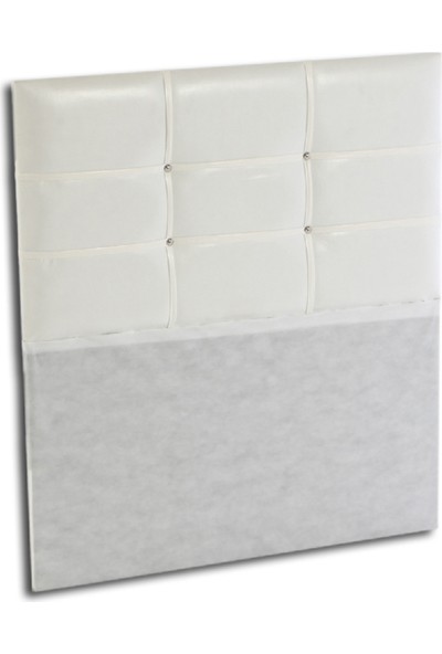 Mobpazar Tek Kişilik Baza Başlığı 90 Cm Beyaz Renk