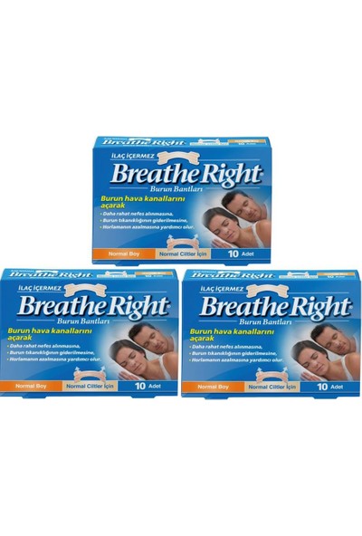 Breathe Right Normal Boy 3'lü Paket Breathe Right Normal Boy 3'lü Paket