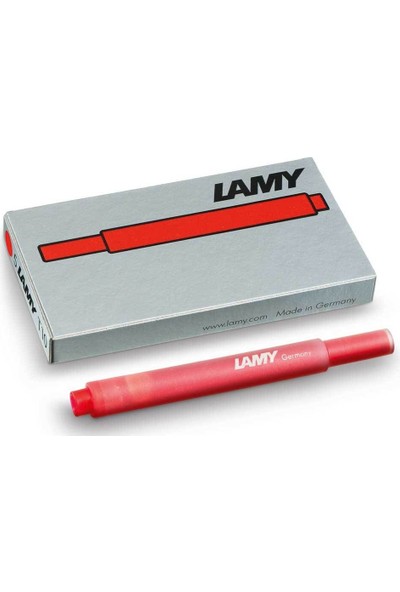 Lamy Dolmakalem Kartuşu Kırmızı 5Li T10K Lamy Dolmakalem Kartuşu Kırmızı 5Li T10K