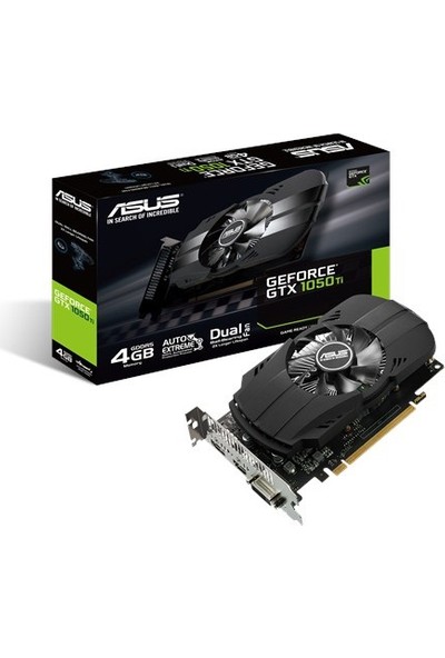 ASUS Phoenix PH-GTX1050TI-4G 4GB 128Bit GDDR5 (DX12) Ekran Kartı ASUS Phoenix PH-GTX1050TI-4G 4GB 128Bit GDDR5 (DX12) Ekran Kartı