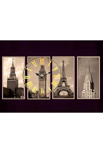 Markakanvas Ahşap Duvar Saati