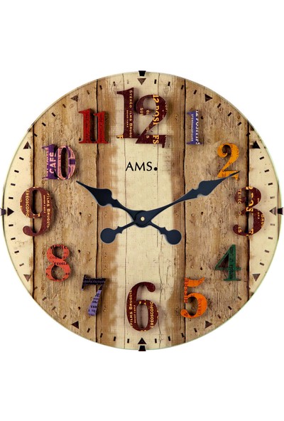 Markakanvas Ahşap Vintage Duvar Saati