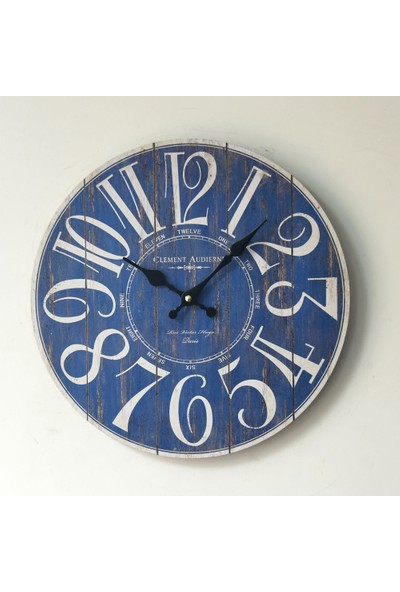 Markakanvas Ahşap Yuvarlak Duvar Saati