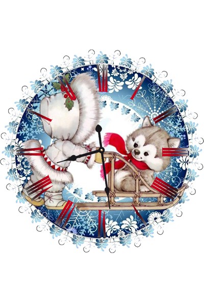 Markakanvas Ahşap Yuvarlak Duvar Saati Markakanvas Ahşap Yuvarlak Duvar Saati