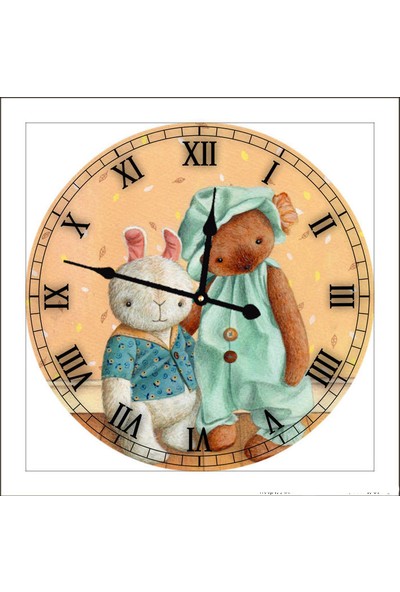 Markakanvas Ahşap Yuvarlak Duvar Saati Markakanvas Ahşap Yuvarlak Duvar Saati
