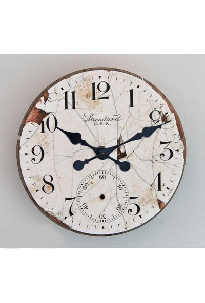 Markakanvas Ahşap Yuvarlak Duvar Saati Markakanvas Ahşap Yuvarlak Duvar Saati