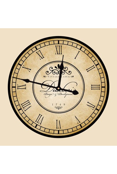 Markakanvas Ahşap Yuvarlak Duvar Saati Markakanvas Ahşap Yuvarlak Duvar Saati