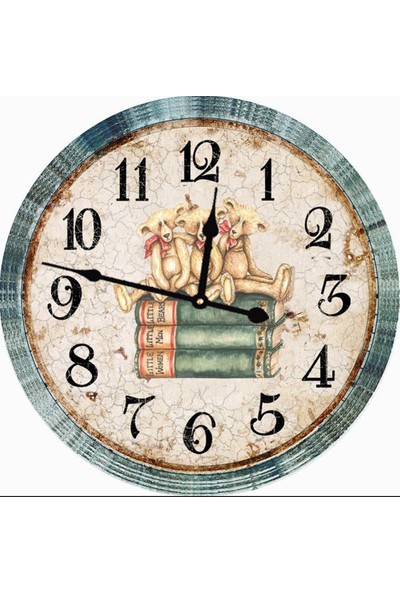 Markakanvas Ahşap Yuvarlak Duvar Saati