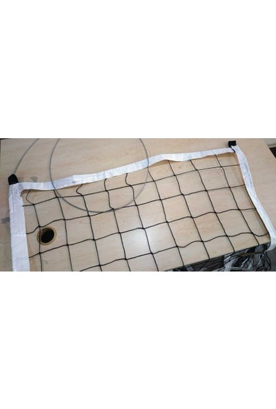 Adelinspor Gold Star Voleybol Filesi (Ağı) 9,5m Brandalı 4 mm Çelik Halatlı 2,5 mm Kord İp El Örgüsü Adelinspor Gold Star Voleybol Filesi (Ağı) 9,5m Brandalı 4 mm Çelik Halatlı 2,5 mm Kord İp El Örgüsü