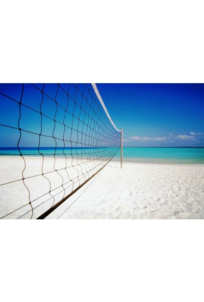 adelinspor Gold Plaj Voleybolu Filesi Dört Tarafı Brandalı 1M*8,5