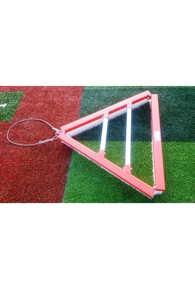 adelinspor Halı Kumlama Granül Fırçası 100 Cm Üçlü Üçgen Demonte Halatlı