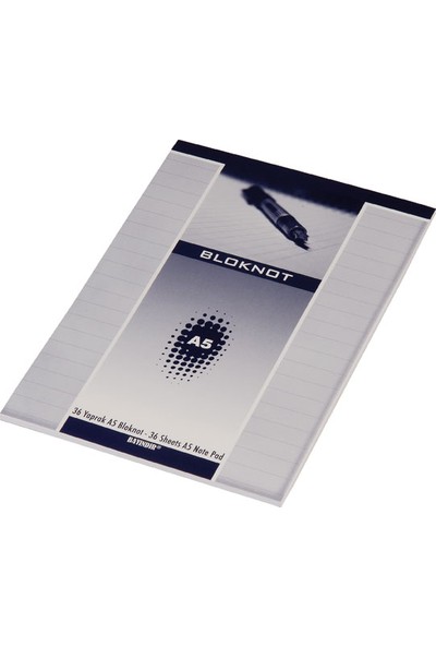 Bayındır Bloknot (Çizgili) 36 yaprak 1. Hamur 70gr/m2 A5